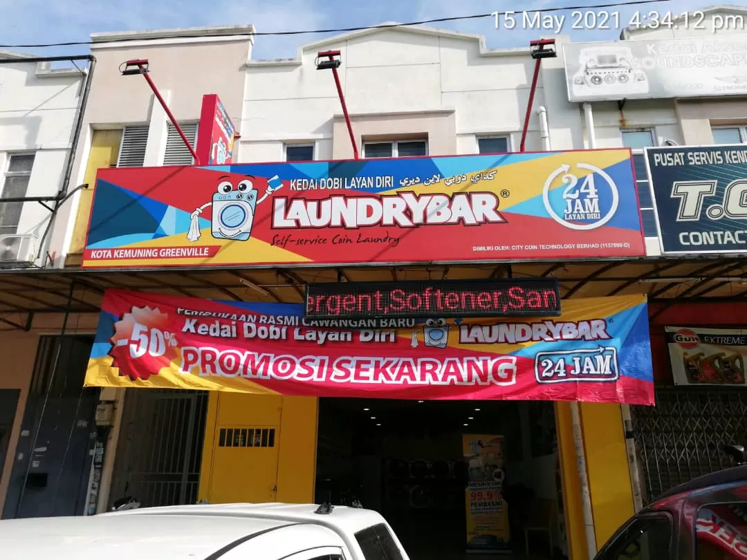 OPENING - LAUNDRYBAR SELFSERVICE LAUNDRY KOTA KEMUNING GREENVILLE ...