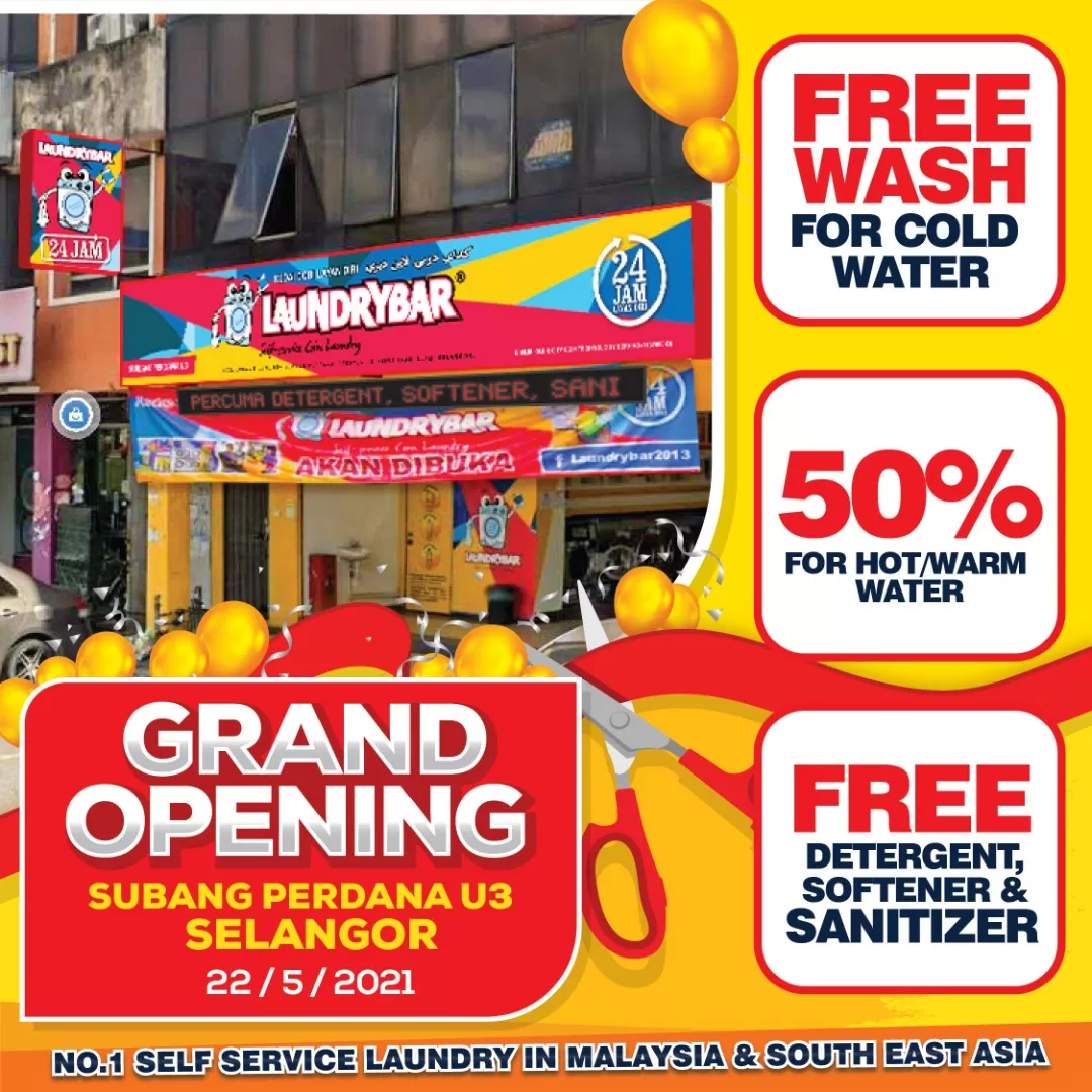 OPENING - LAUNDRYBAR SELF SERVICE LAUNDRY SUBANG PERDANA U3 - LaundryBar