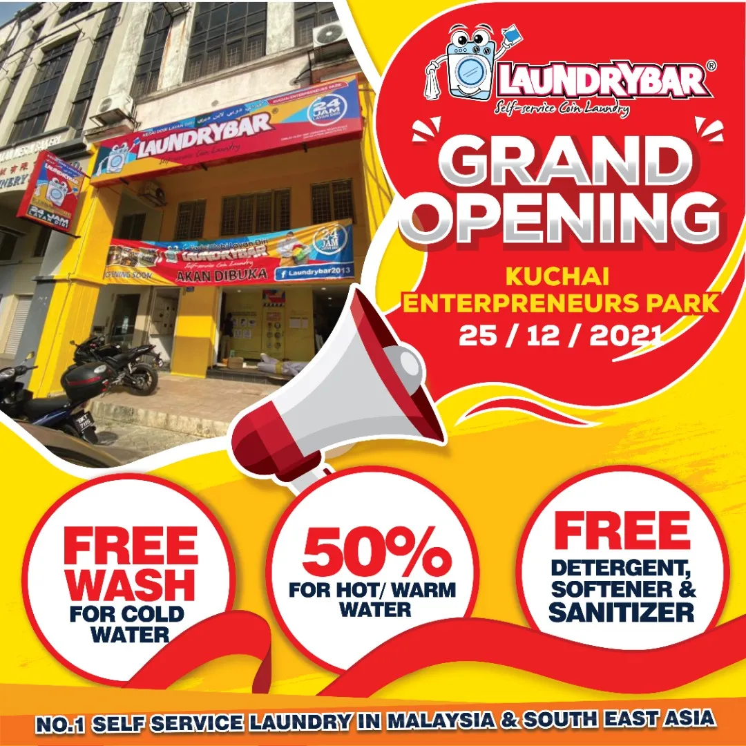 OPENING - LAUNDRYBAR KUCHAI ENTERPRENEURS PARK - LaundryBar