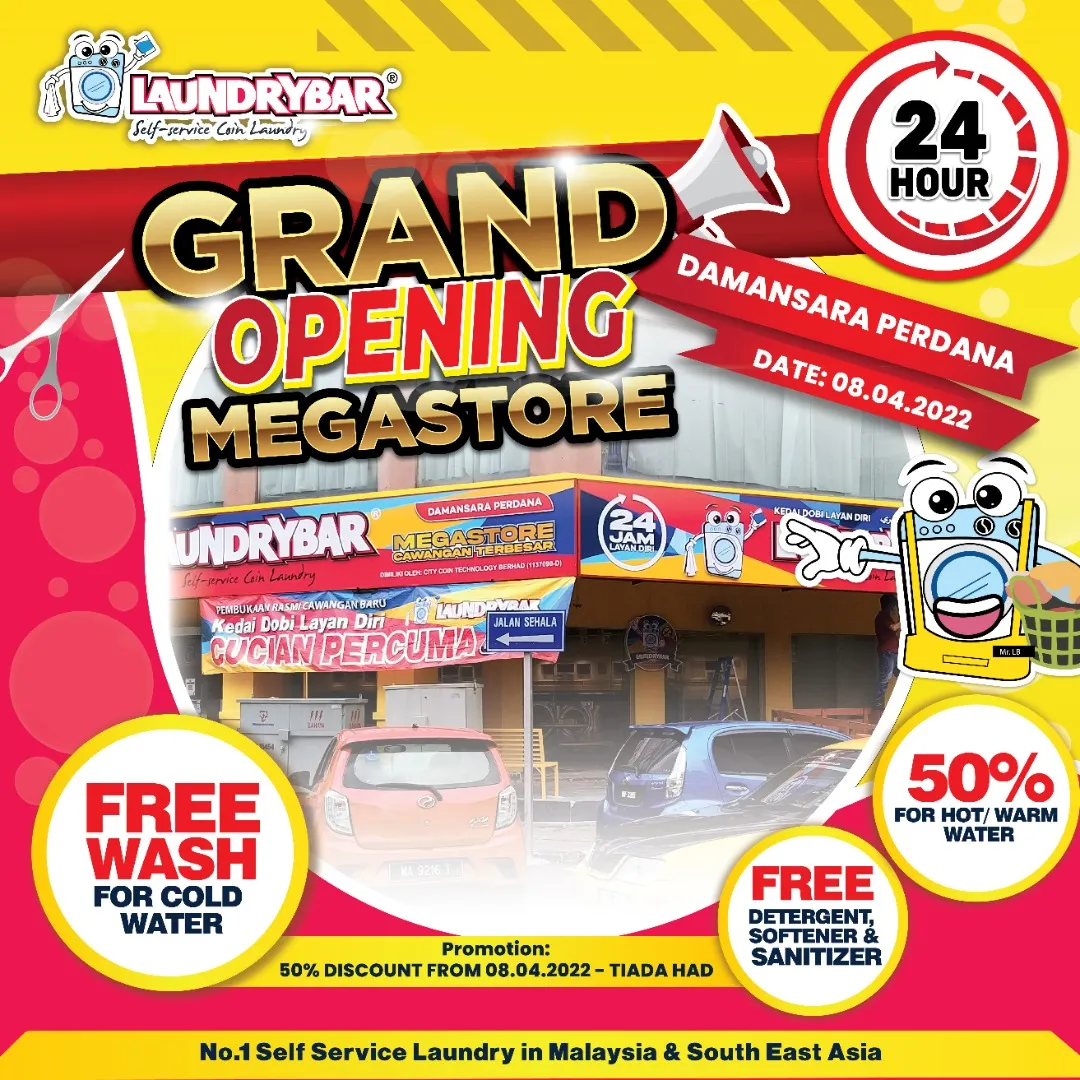 GRAND OPENING-LAUNDRYBAR MEGASTORE DAMANSARA PERDANA - LaundryBar