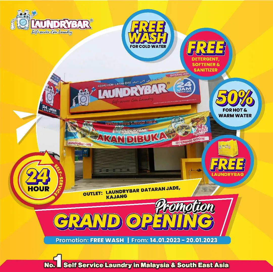 GRAND OPENING-LAUNDRYBAR DATARAN JADE, KAJANG - LaundryBar