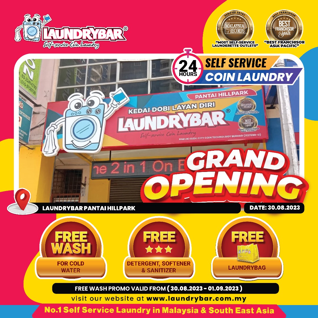 GRAND OPENING – LAUNDRYBAR PANTAI HILLPARK - LaundryBar