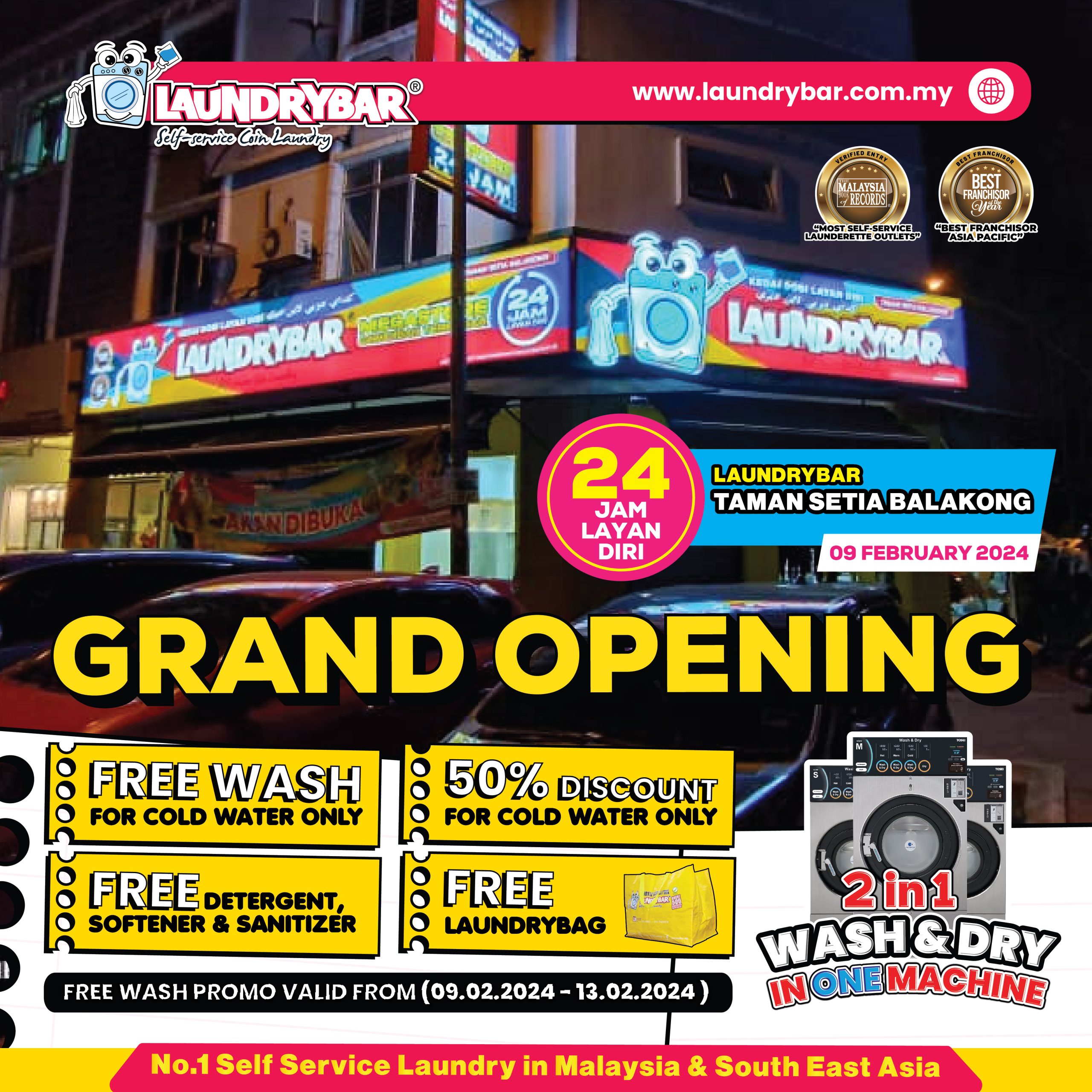 GRAND OPENING – LAUNDRYBAR TAMAN SETIA BALAKONG - LaundryBar