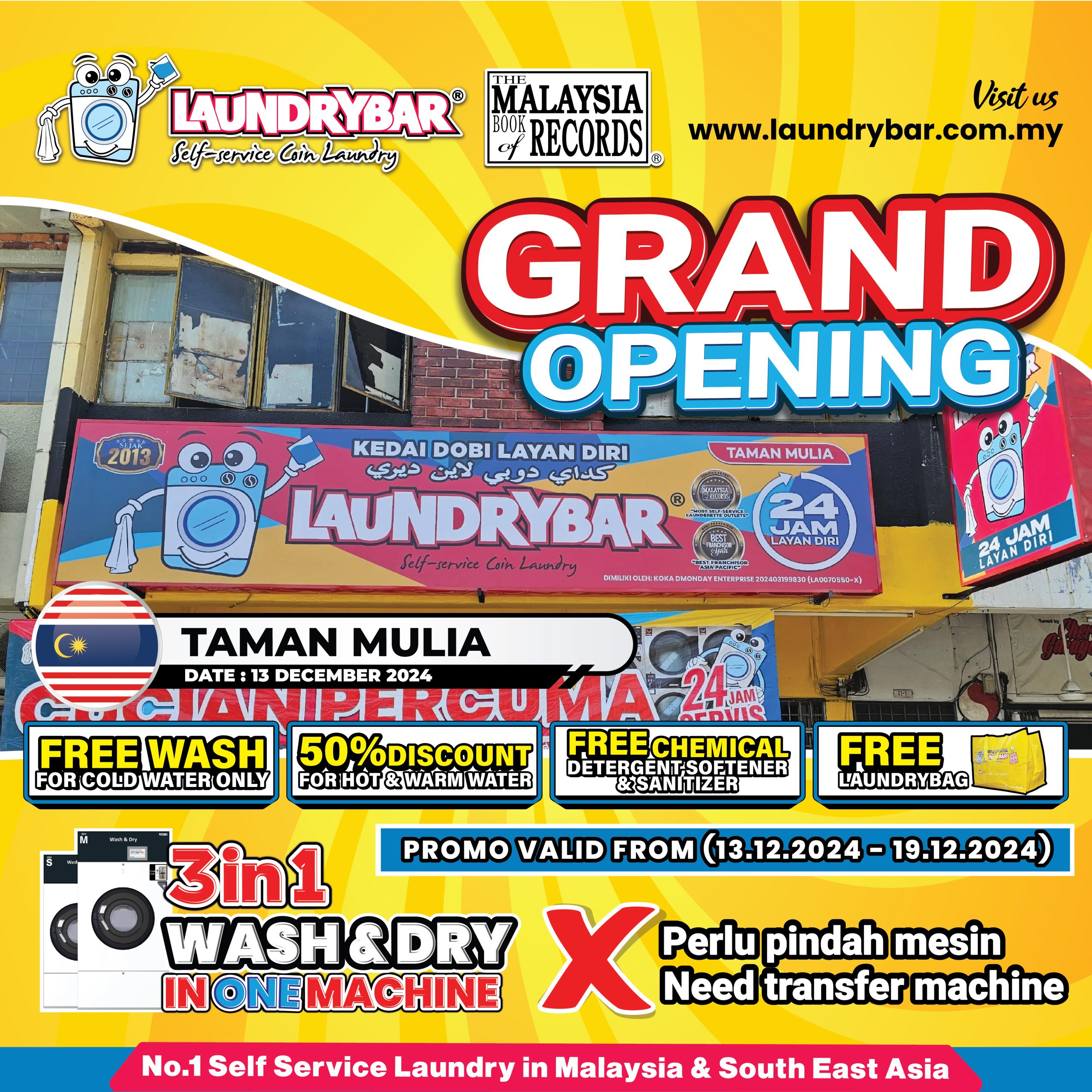GRAND OPENING MODERN LAUNDRYBAR TAMAN MULIA, KL - LaundryBar