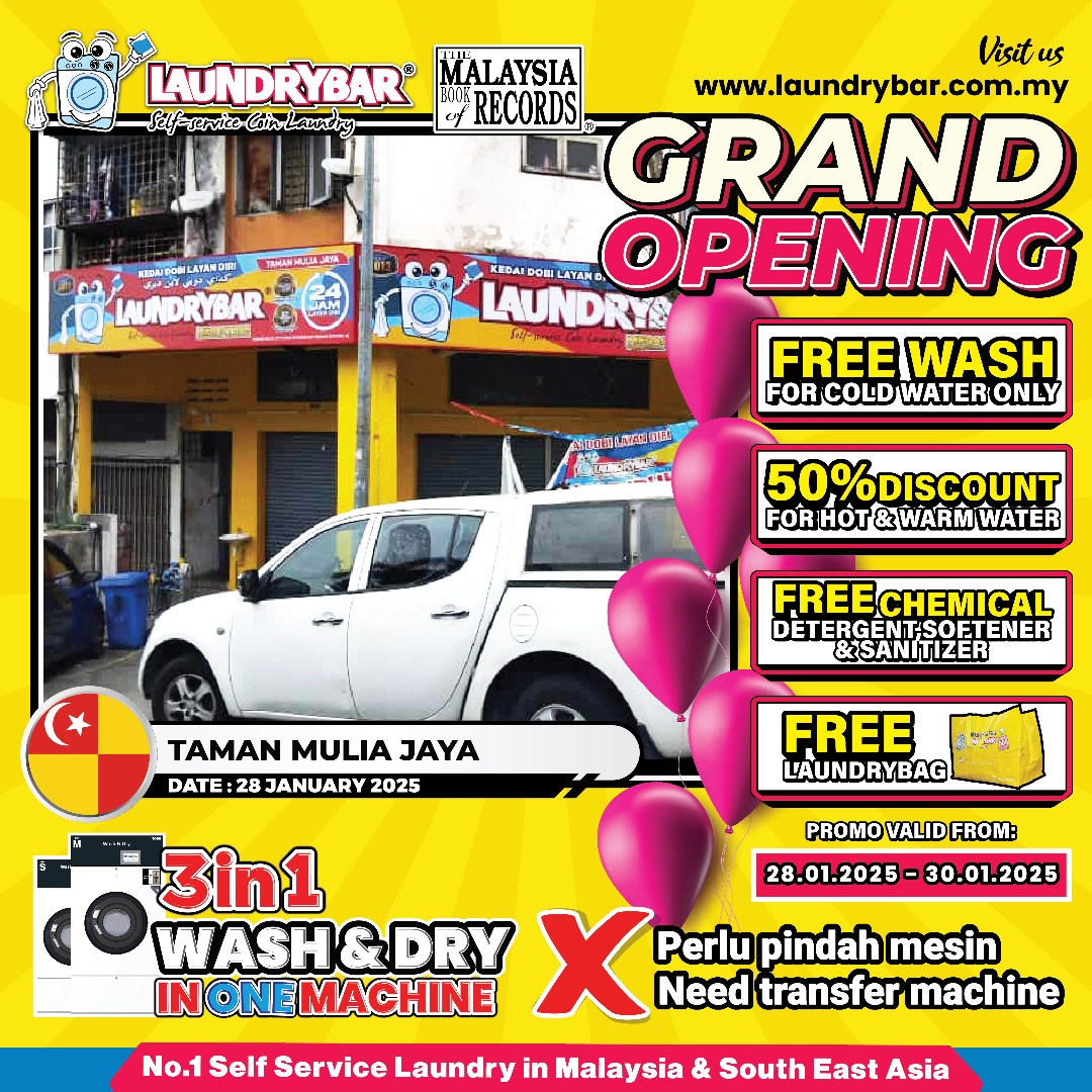 GRAND OPENING LAUNDRYBAR MEGASTORE TAMAN MULIA JAYA - LaundryBar