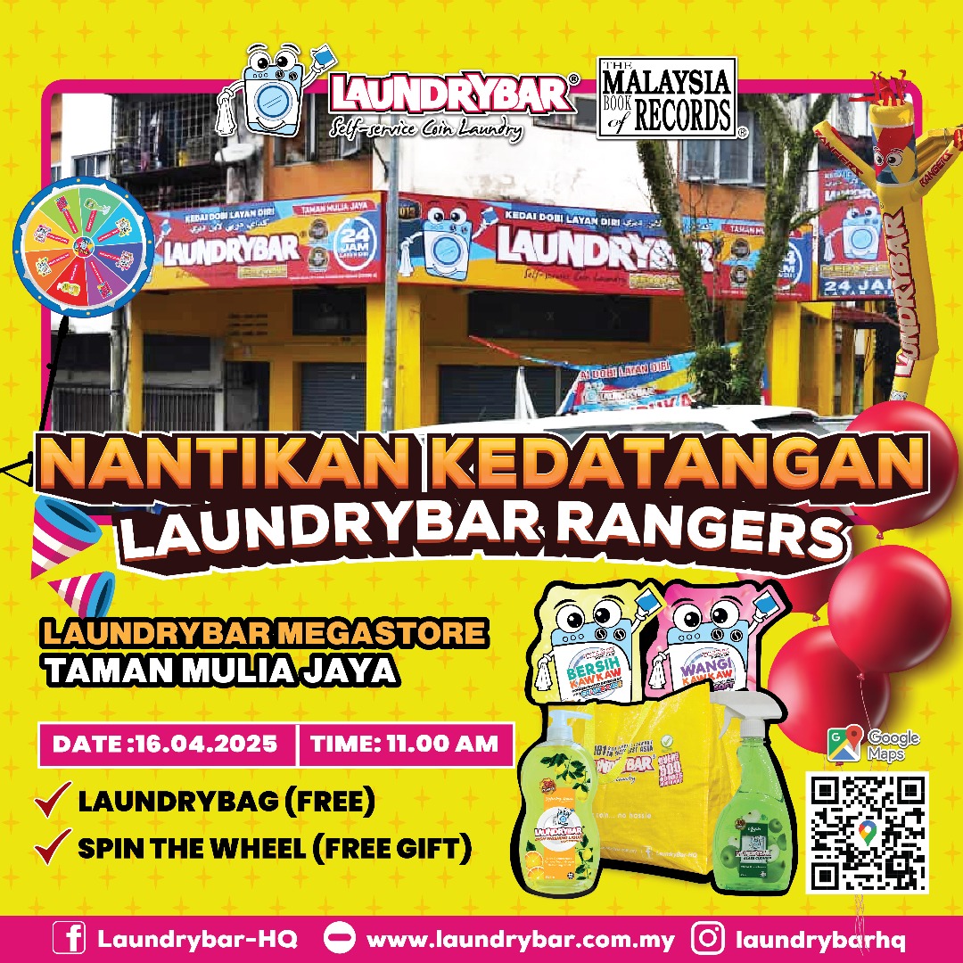 RANGERS LAUNDRYBAR MEGASTORE TAMAN MULIA JAYA, AMPANG - LaundryBar